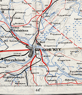 historische Karten,gorki/kirov -Sammlerware-,presented by natocorner